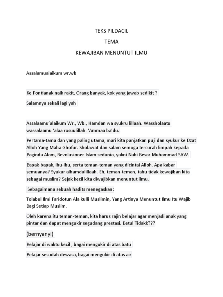 Teks Pildacil | PDF