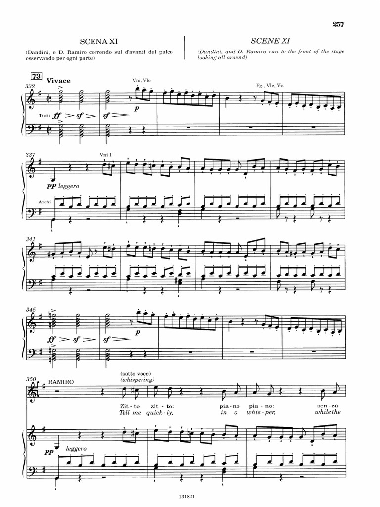 Zitto Zitto Piano Piano Cenerentola | PDF