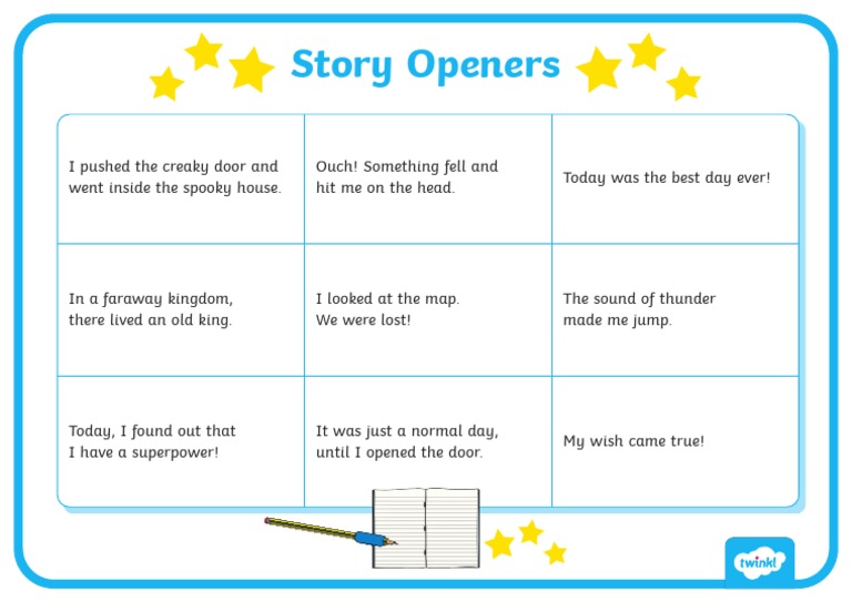 T e 1655117288 ks1 Story Openers Word Mat - Ver - 1 | PDF