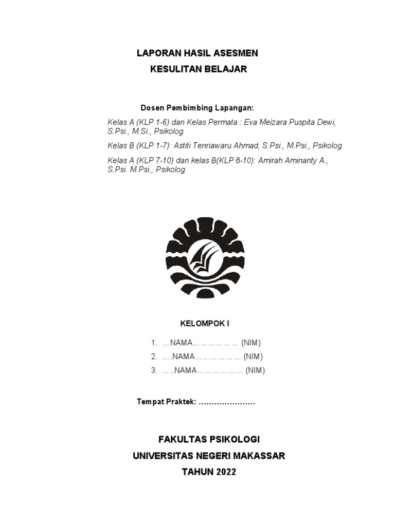 Format Laporan Abk | PDF