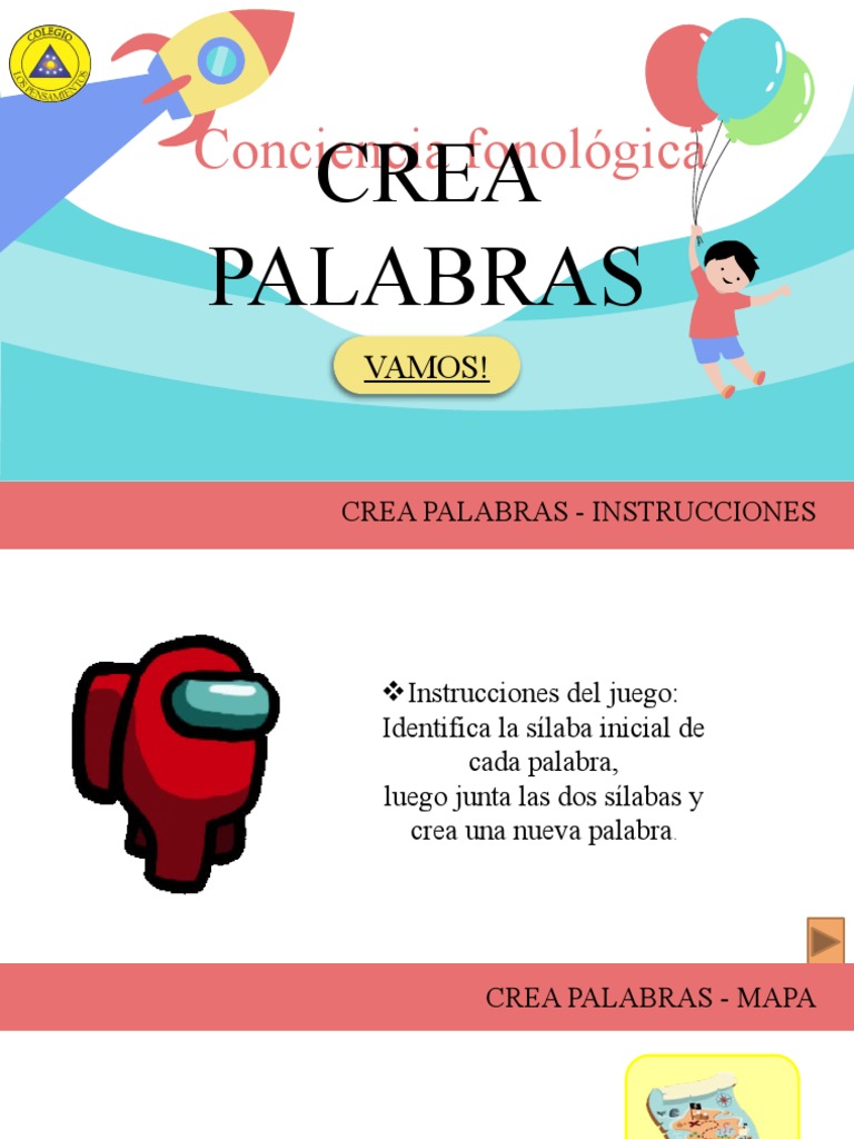 Juego de Conciencia Fonológica | PDF | Artes del Lenguaje y Comunicación