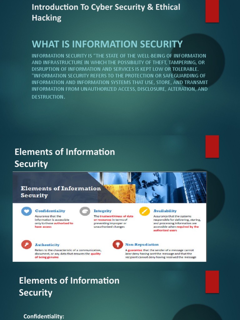 Introduction To Cyber Security And Ethical Hacking Pdf Security Hacker Information Security