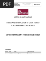 Work Method Statement For Staircase Handrail | PDF | Stairs | Screw
