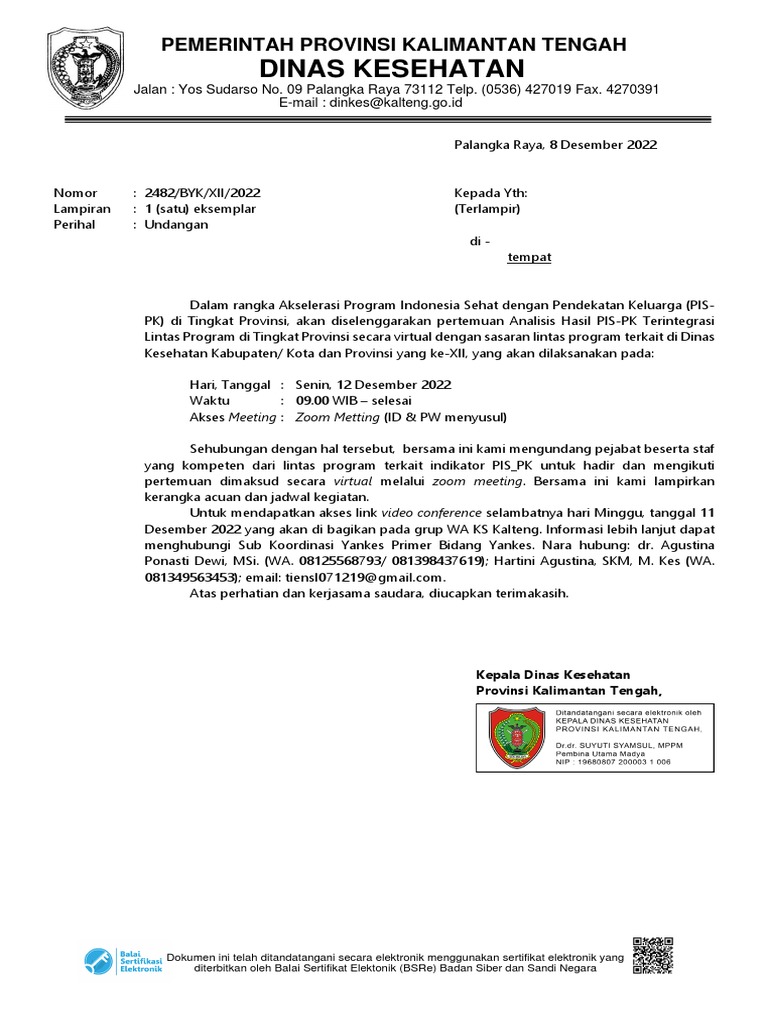 SURAT UNDANGAN PESERTA PISPK - Sign | PDF