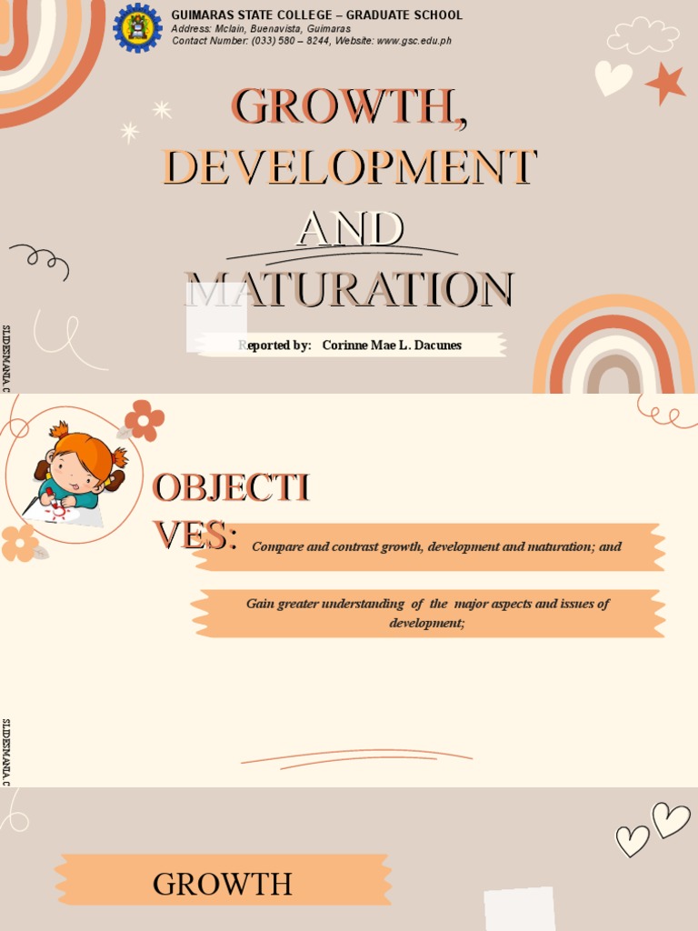 Understanding Growth, Development, Maturation | PDF | Developmental ...