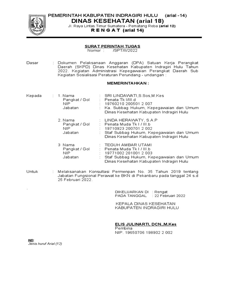 Tata Naskah Kop Surat Dinas | PDF