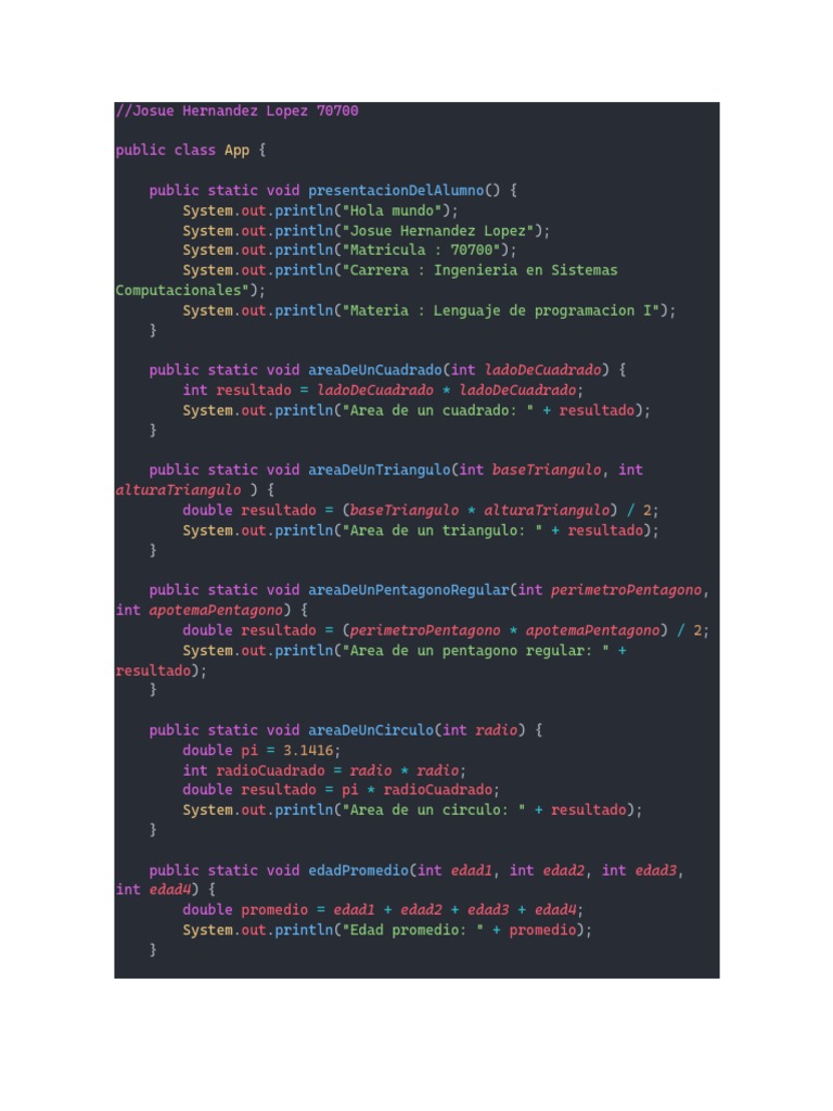 Primeros Ejercicios en Java | PDF | Ciencias de la Computación | Informática