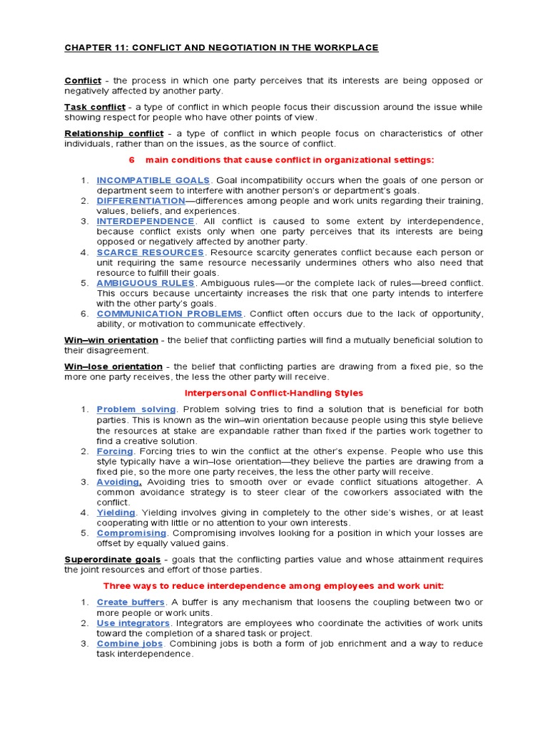 Chapters 11 15 | PDF | Leadership | Negotiation