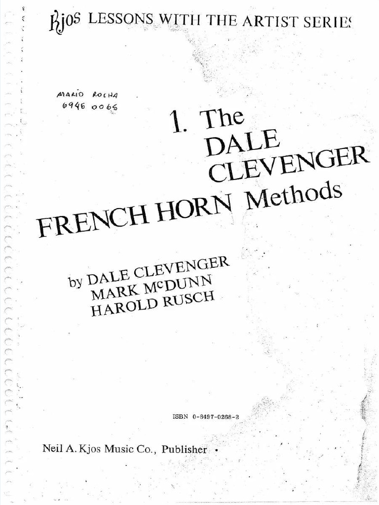 The Dale Clevenger French HORN Methods | PDF