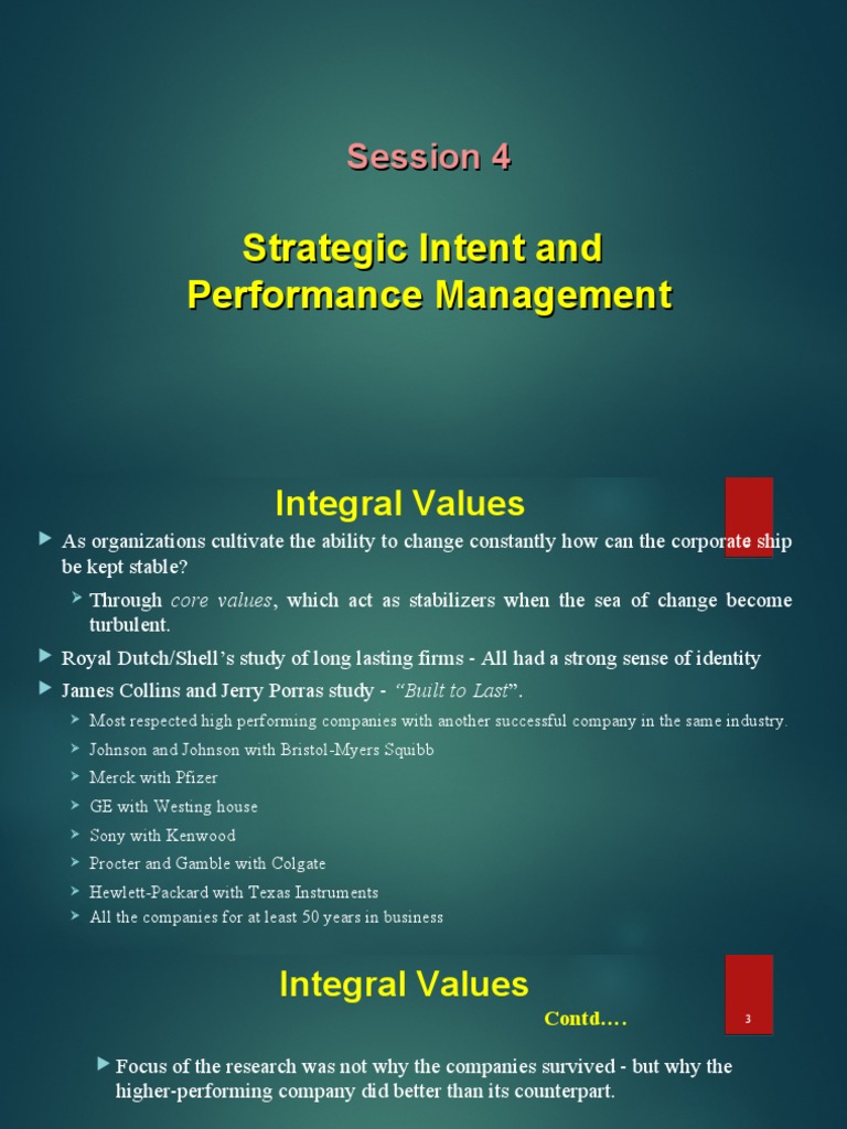 Session 4 - Strategic Intent & PM | PDF | Conceptual Model | Brand