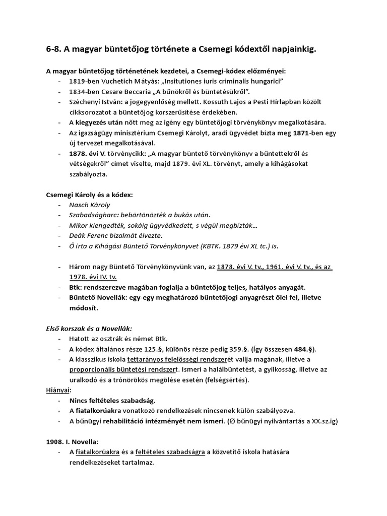 BJ Története Csemegi Kódex | PDF