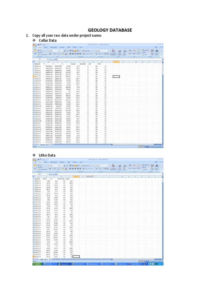 Geology Database | PDF | Computer File | Computing