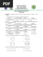 Parabola (JEE Exam) Short Notes | PDF | Perpendicular | Elementary Geometry