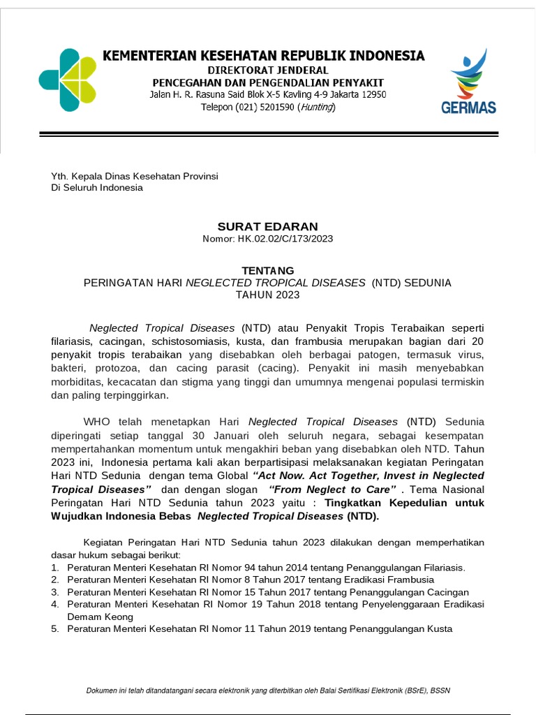 Peringatan Hari NTD Sedunia 2023 | PDF