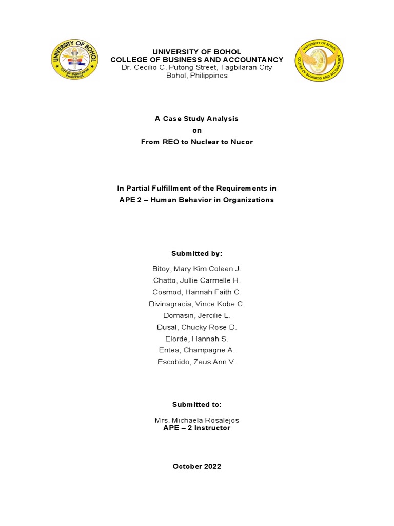 From Reo To Nuclear To Nucor Case Study Analysis | Download Free PDF | Economies | Natural ...