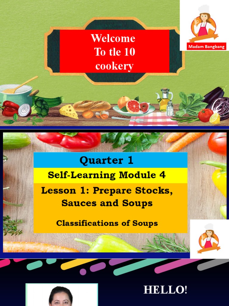 Welcome to Soup Cooking Module | PDF | Soup | Stock (Food)