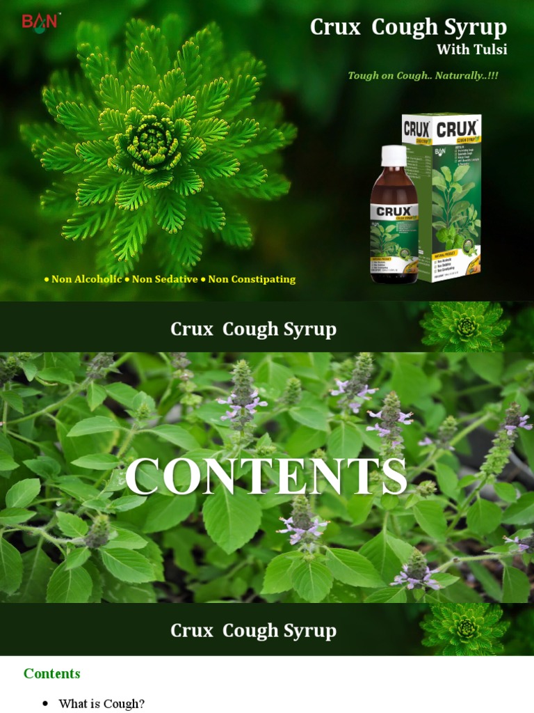 Crux Cough Syp NHC 100117 | PDF | Cough | Respiratory Tract