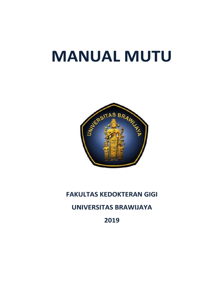 Manual Mutu FKG UB 2019 | PDF