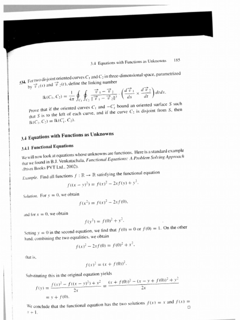 Functional Equations 01 | PDF