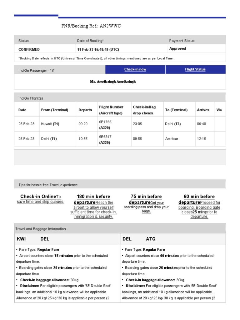 PNR - Amrik Singh | PDF | Transport