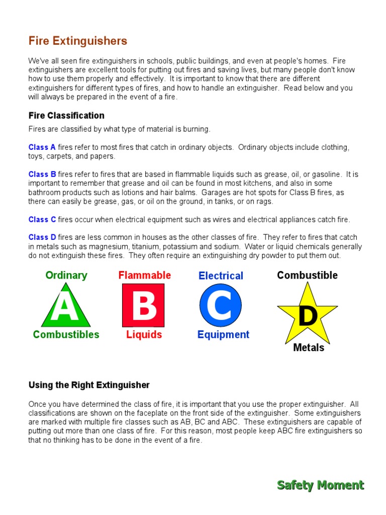 Fire Extinguishers | PDF | Public Safety | Hazards