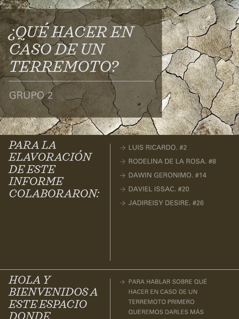 Feria-Qué Hacer en Caso de Un Terremoto | PDF