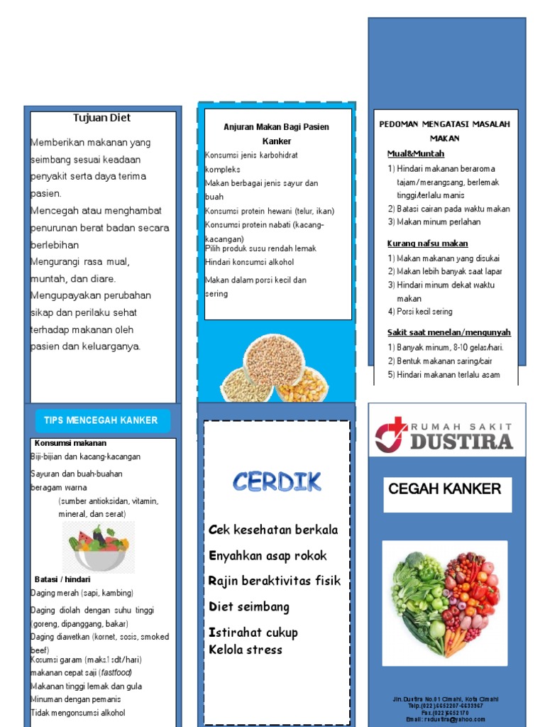 Leaflet Penkes Cegah Kanker | PDF