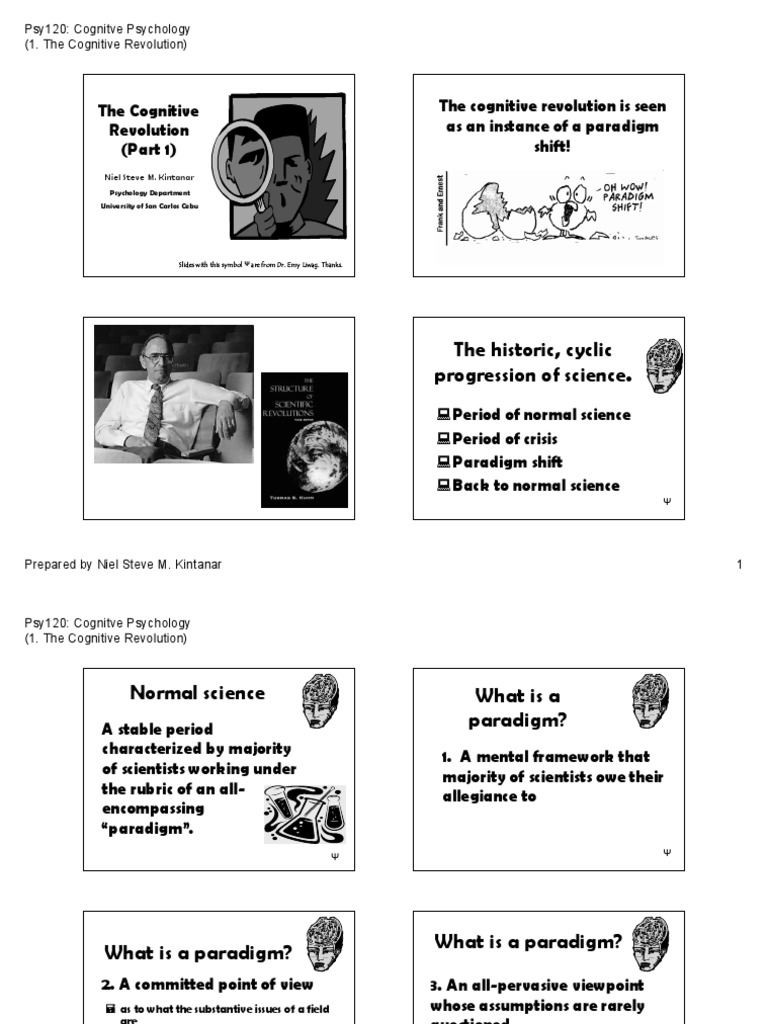 1A The Cognitive Revolution | PDF | Psychology | Metaphysics