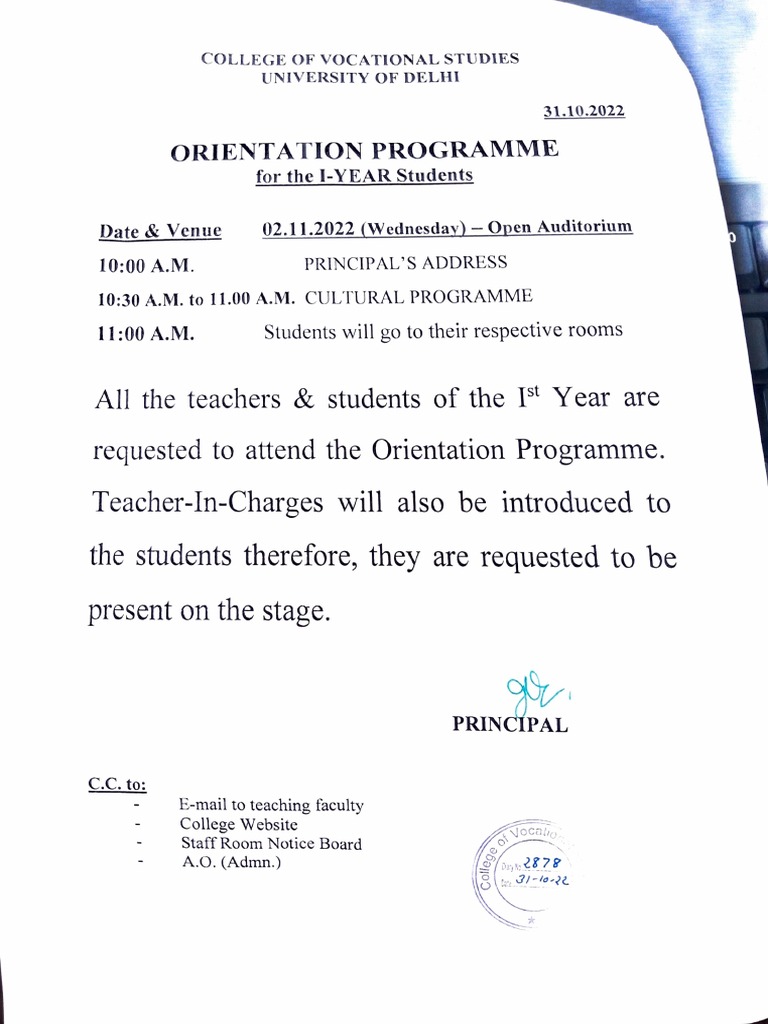 Orientation Program | PDF