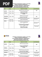 Uganda CPA Lecture Timetable 2026 | PDF