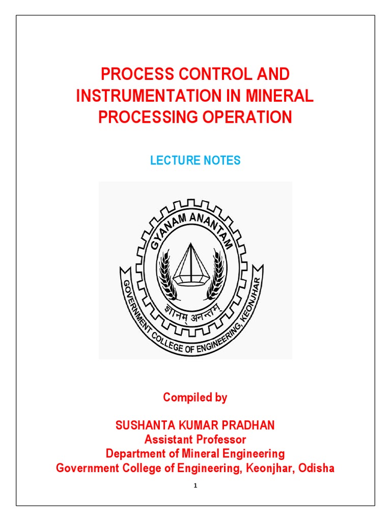 Process Control in Mineral Engineering | PDF | Control Theory | Process ...