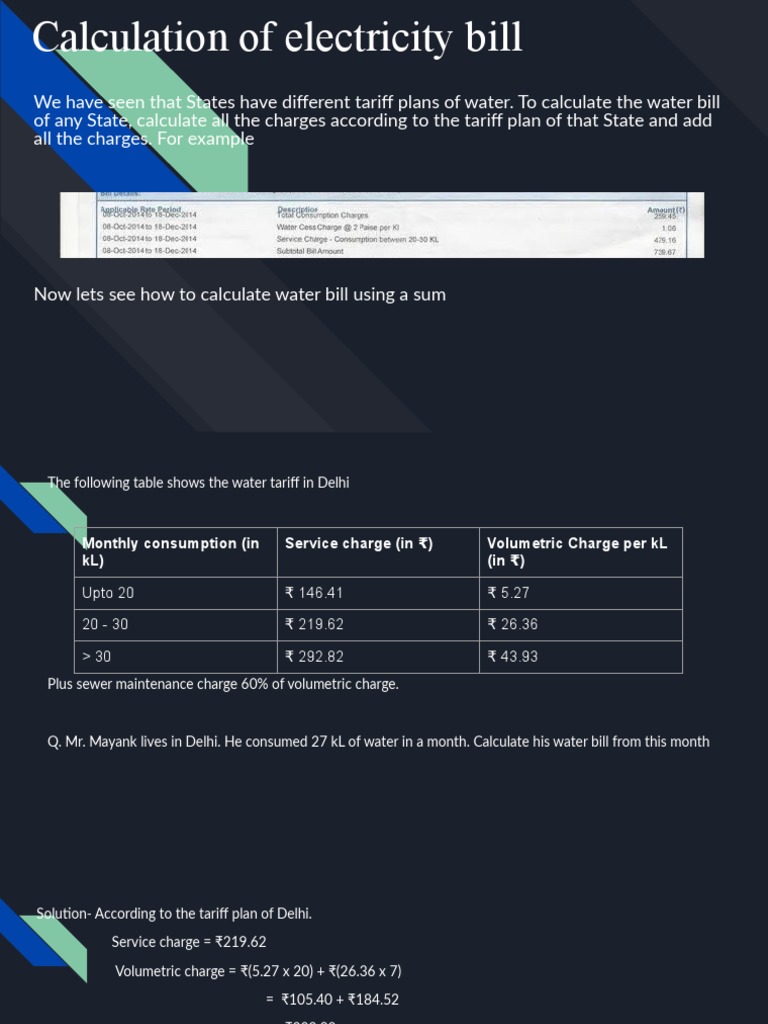 Calculation of Water | PDF