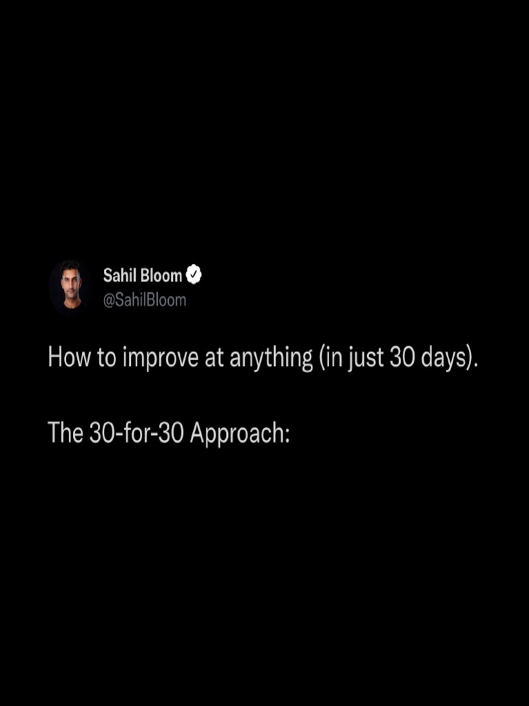 The 30 For 30 Approach 1671030468 | PDF