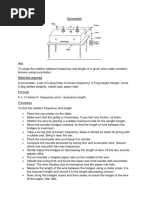 Sonometer Experiment | PDF