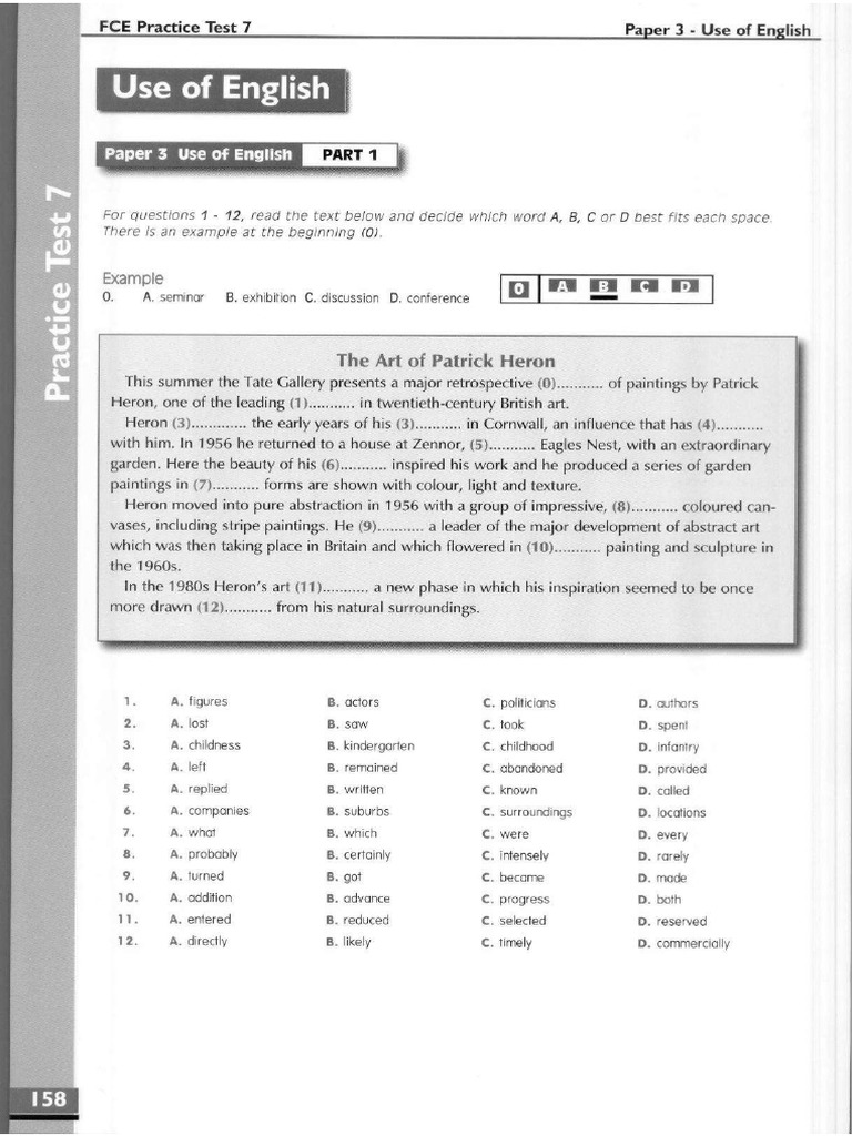 Fce Practice Test 7 | PDF