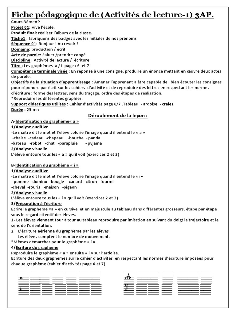Activités de Lecture 1 | PDF