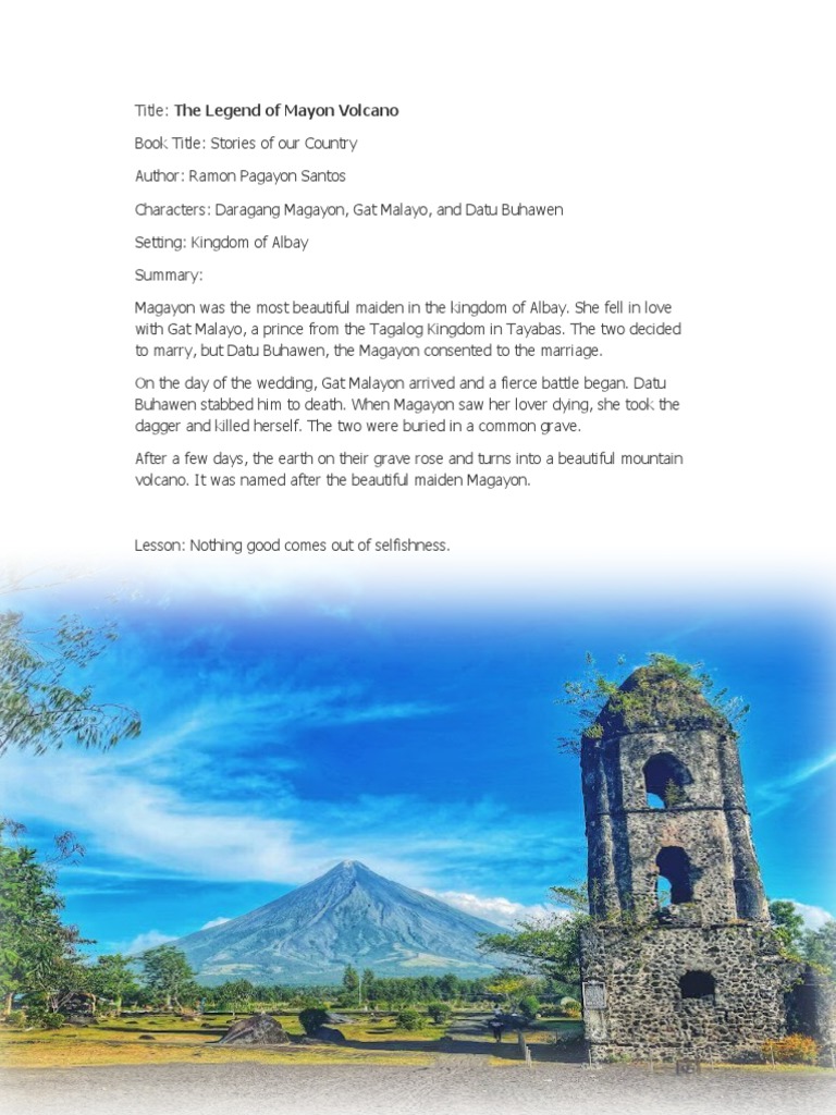 The Tragic Love Story that Formed Mayon Volcano: The Legend of Daragang ...