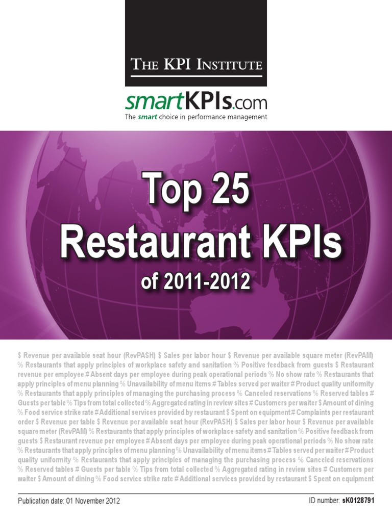The Kpi Institute - Top 25 Restaurant Kpis of 2011-2012 | PDF ...