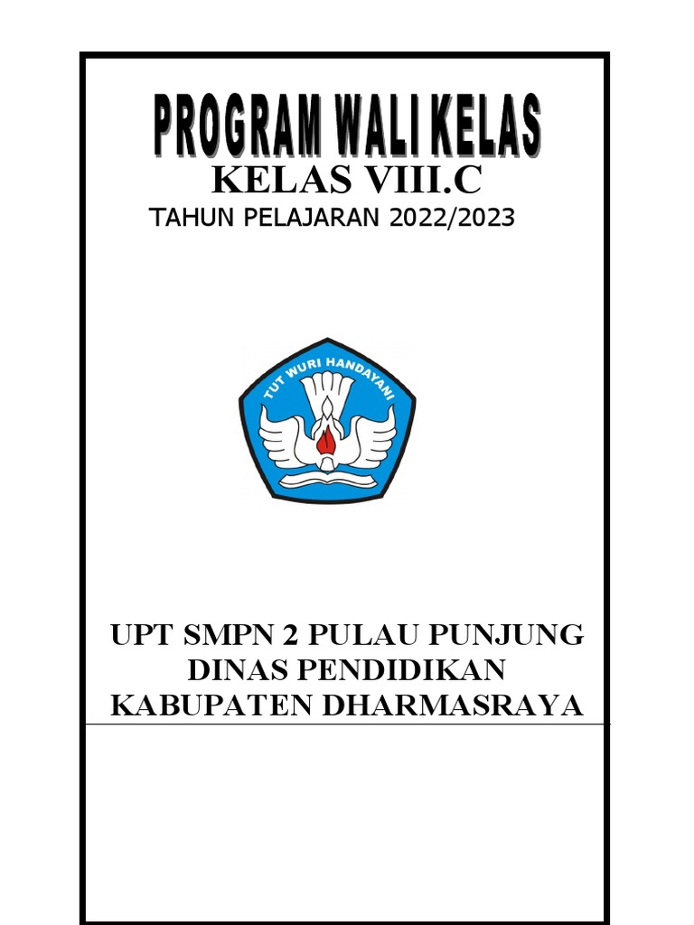 Program Kerja Walas Viii.c Tp. 2022 - 2023 | PDF