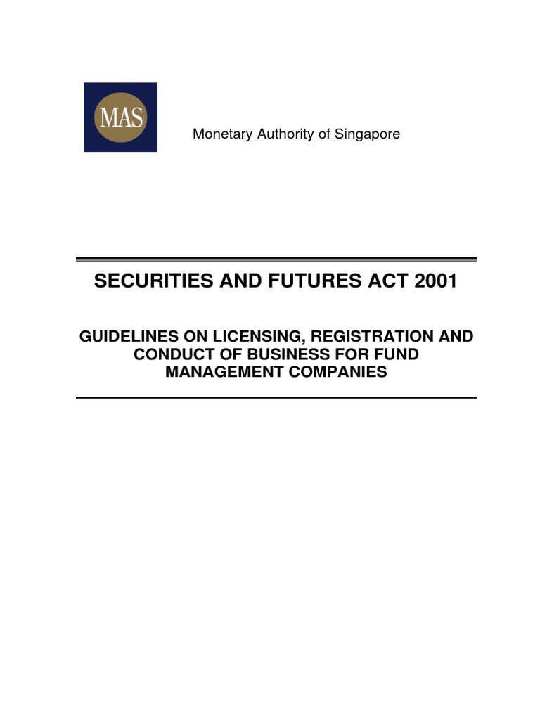 Guidelines on Licensing, Registration and Conduct of Business for Fund ...