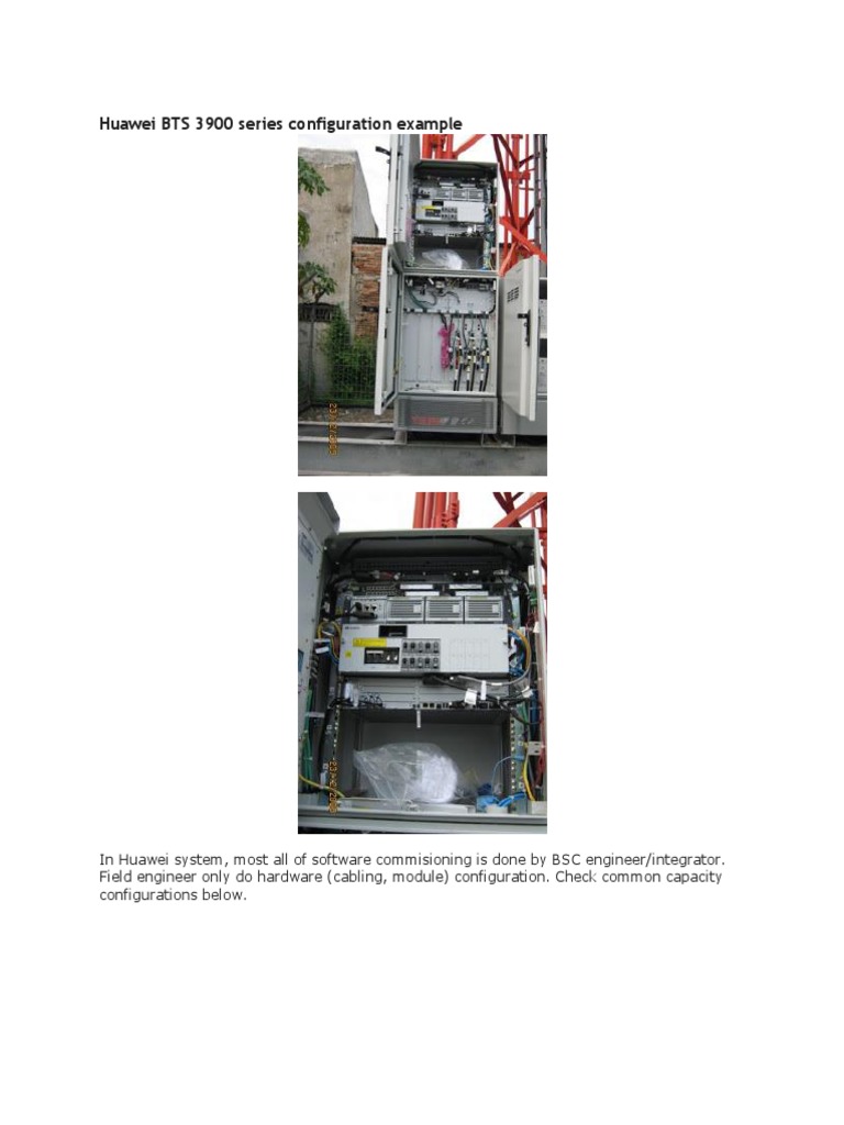 Configuration and Key Components of the Huawei BTS 3900 Wireless Base ...