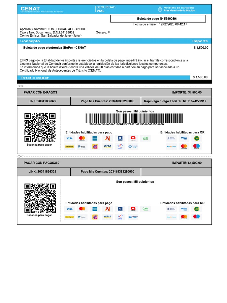 Boleta-Pago (2) | PDF | Argentina