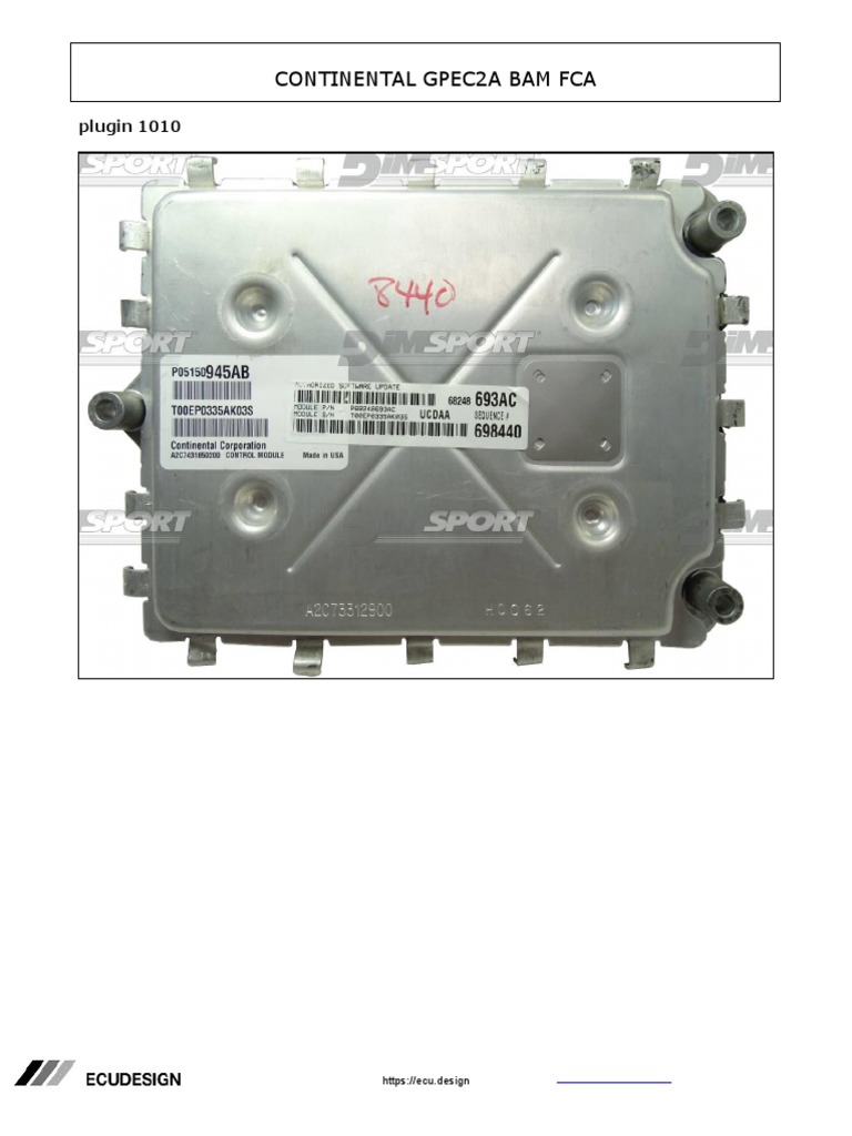 Continental Gpec2a Bam Fca | PDF