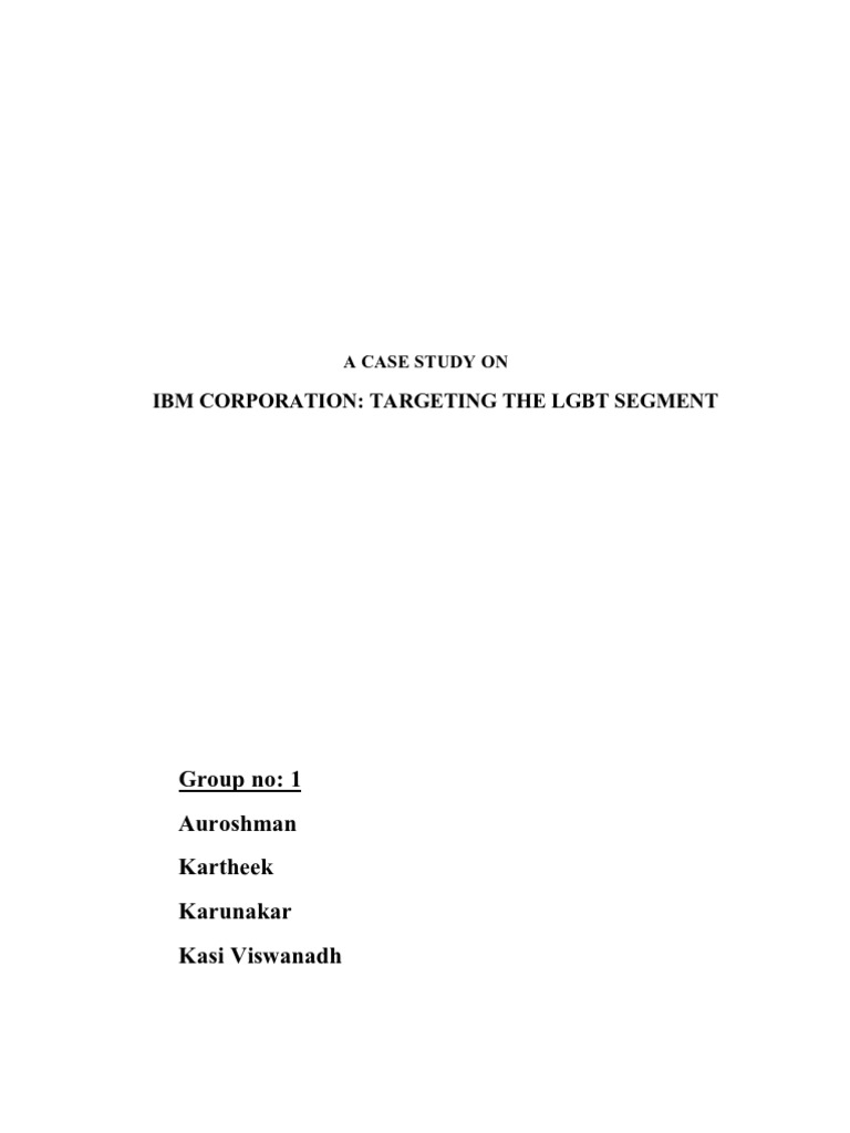 A Case Study On | PDF | Lgbt Community | Lgbt