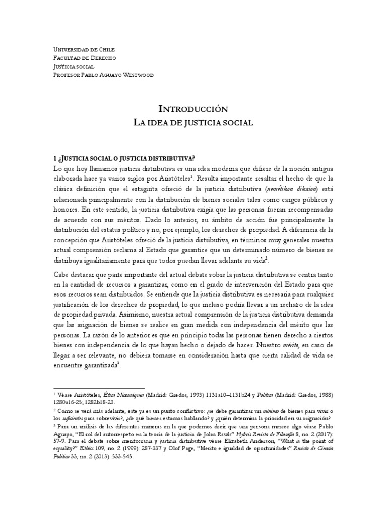 Introducci N La Idea de Justicia Social | PDF | Justicia | Crimen y violencia