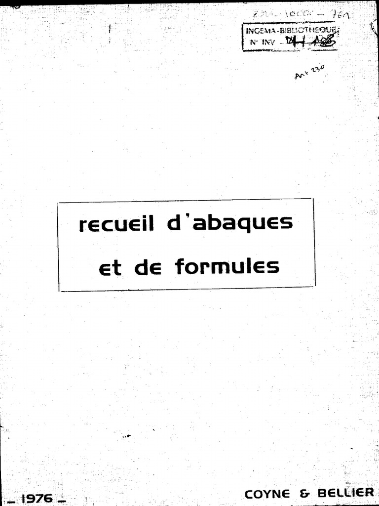 Recueil D'abaques Et de Formules | PDF