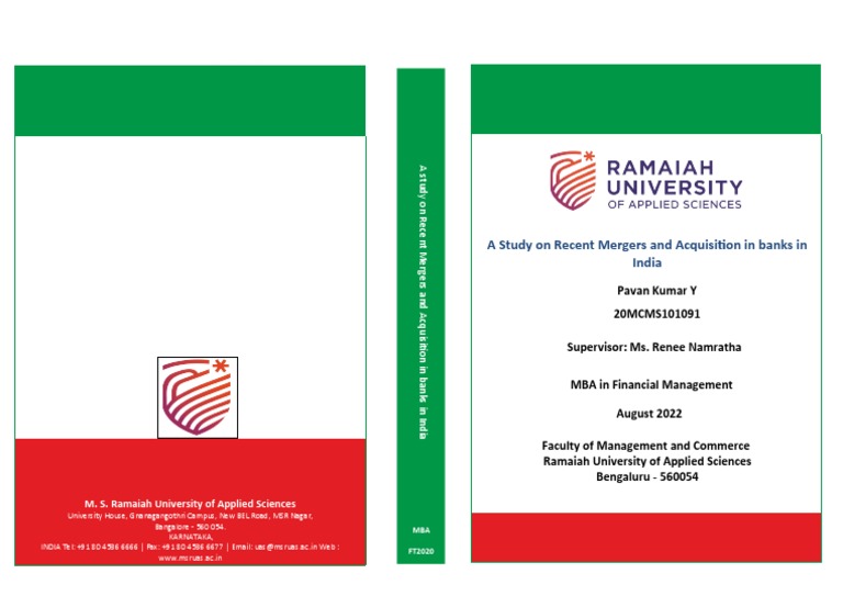 MBA Thesis Cover Page | PDF