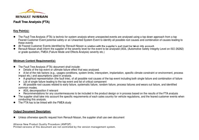 4.2 Fault Tree Analysis Fta | PDF | Technology & Engineering