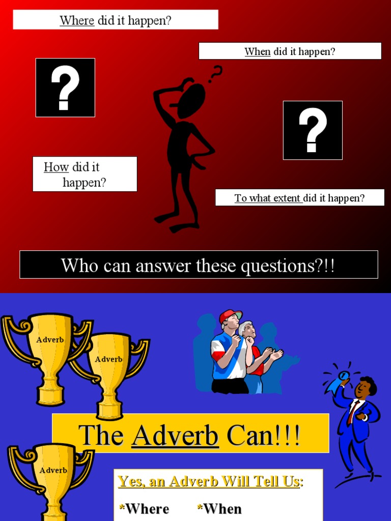 The Adverb PowerPoint | PDF | Adverb | Verb