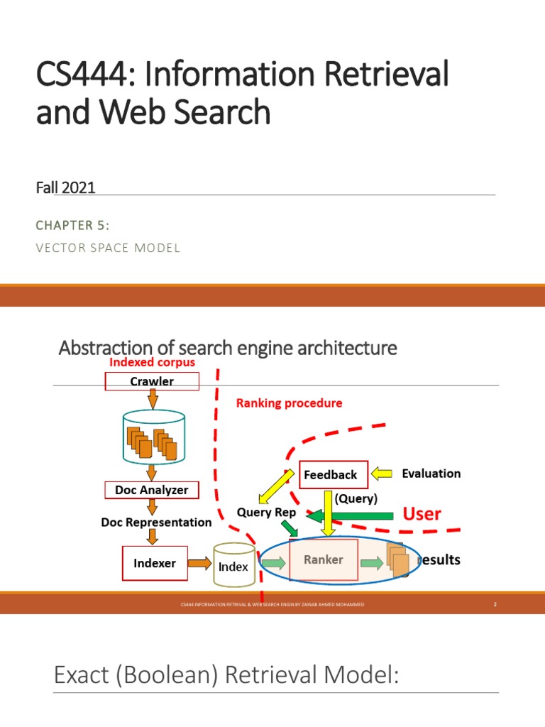 IR - ch5 - Vector Space Model | PDF | Information Retrieval | Information Science